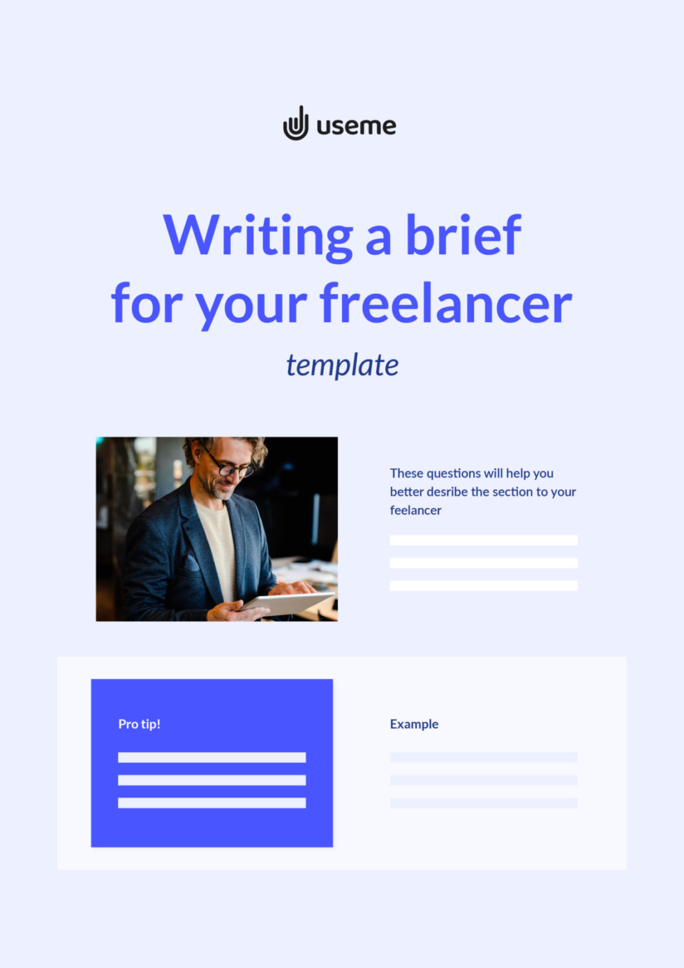 Create a brief for your freelancer - download template - Blog Useme